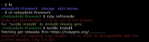 Security Error With Ruby Version On Termux When I Try To Install