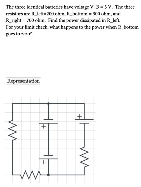Solved The Three Identical Batteries Have Voltage V B 3 V Chegg Com