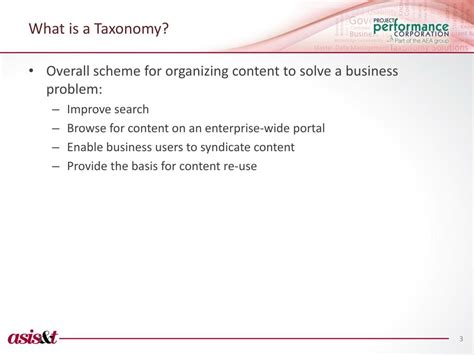 PPT Introduction To Business Taxonomies November 5 2010 11 30 12 30 ET PowerPoint