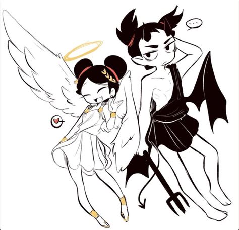 Angel Pucca Devil Garu Pucca Cartoon As Anime Character Art