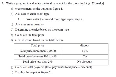 Solved Write A Program To Calculate The Total Payment For Chegg
