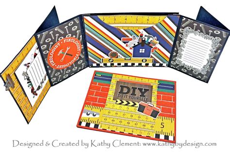 Quick And Easy Masculine Fun Fold Card Tutorial Kathy By Design