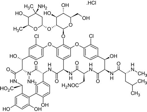 Vancomycin Hydrochloride Tricyclic Glycopeptide Antibiotic Cas 1404
