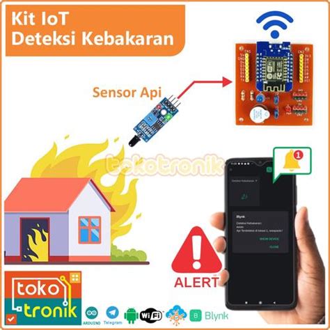 Promo Deteksi Kebakaran Api Dg Iot Esp8266 Lengkap Dg Coding Panduan Kab Bantul Toko Tronik