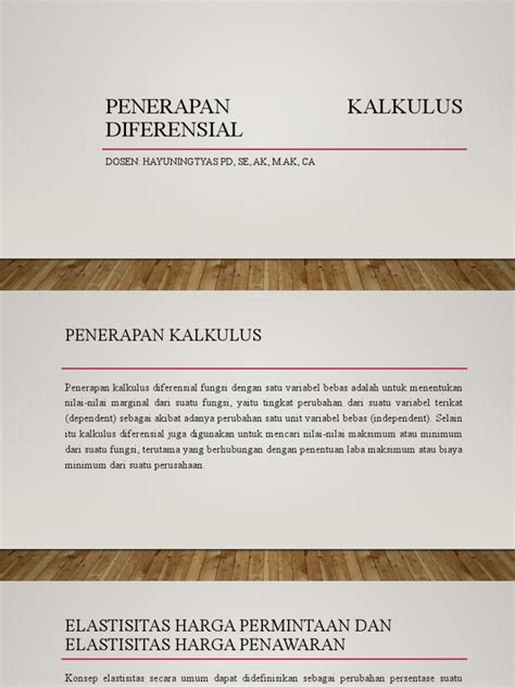 Penerapan Kalkulus Diferensial 20 Pdf