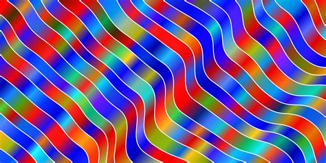 Light Multicolor Vector Template With Wry Lines 1843634 Vector Art At Vecteezy