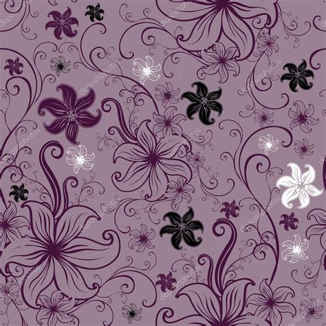 Vector Seamless Floral Twirled Pattern Stock Vector By ©kynata 1598736