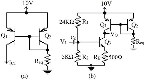 A Current Source B Common Emitter Amplifier With Current Source