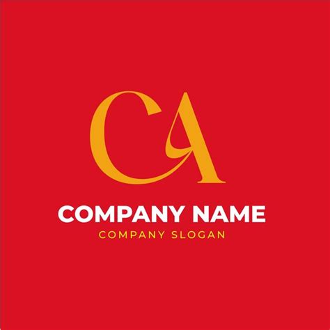Premium Vector Letter Ca Monogram Logo Design Stylish Minimalist
