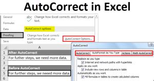 AutoCorrect In Excel How To Use AutoCorrect Options In Excel