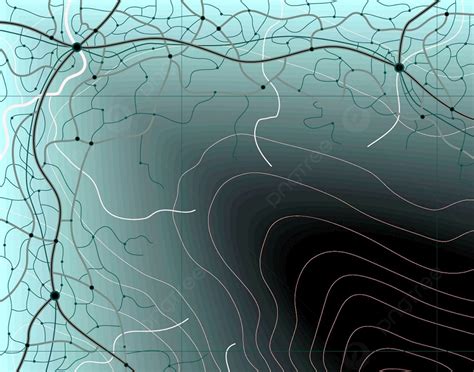 Generic Map Landscape Route Countryside Background Map Red Guide