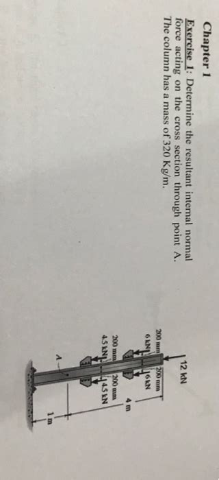 Solved Chapter Exercise 1 Determine The Resultant Internal