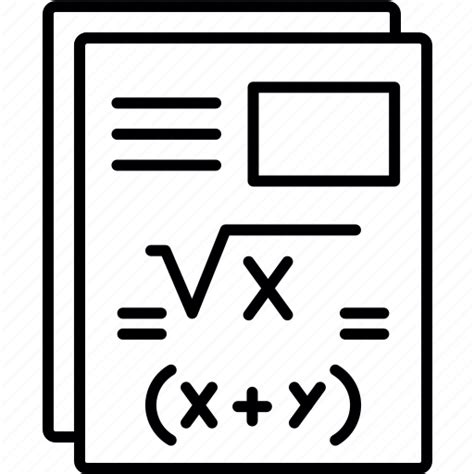 Maths Education Mathematics Numbers Paper Icon Download On Iconfinder