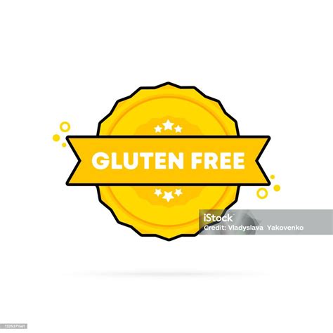 글루텐 프리 스탬프 벡터 글루텐 프리 배지 아이콘 인증 된 배지 로고 스탬프 템플릿입니다 라벨 스티커 아이콘 벡터 Eps 10 흰색 배경에 격리 고무도장에 대한 스톡 벡터