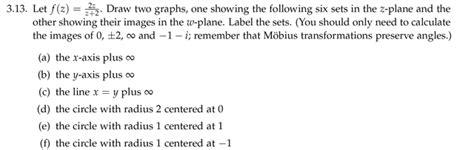 Complex Analysis Mobius Transformations Rhomeworkhelp