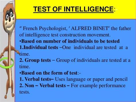 Intelligence Test Ppt