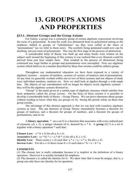 group theory for math136 part b