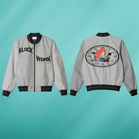 Klock Work Bomber Jacket Grey Klock Work