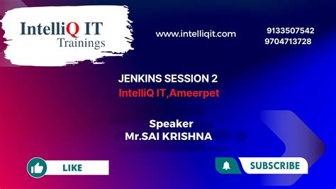 Jenekins Session 2 Intelliq It Youtube