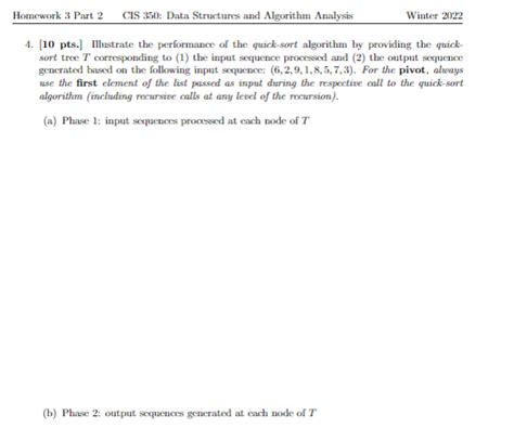 Solved Homework 3 Part 2 Cis 350 Data Structures And