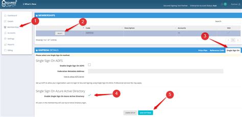 Configuring Single Sign On For Secured Signing Using Azure Active Directory Azure Ad Secured