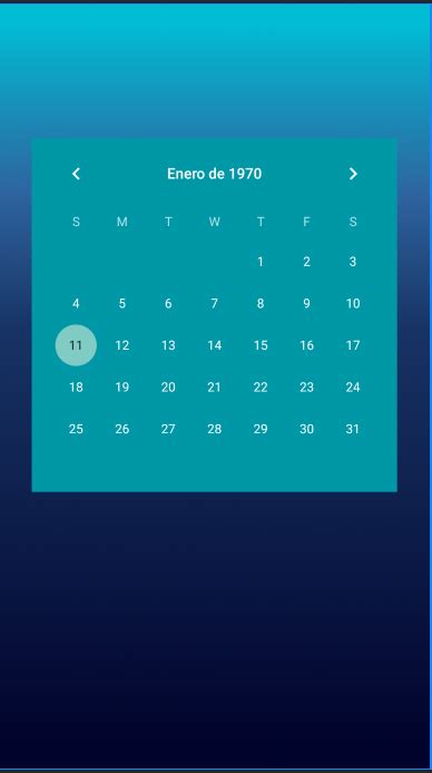 Android Calendar View Without Horizontal Scroll Stack Overflow
