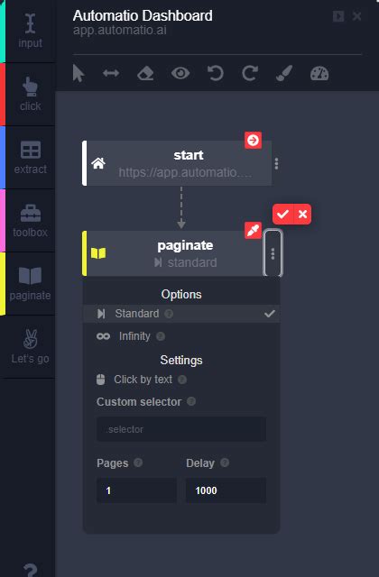 Paginate Action Automatioai Documentation