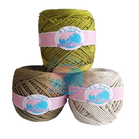 Jual Alrafah Benang Rajut Paket Poly Dan Pp 6 Bola Sirih Pp 2 Mocca Poly 2 Lumut Poly 2