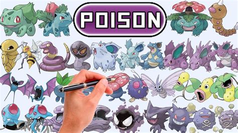 Dessiner Tous Les Pokémon De Type Poison De La Génération 1 Pokémon