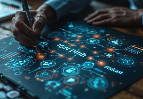 Person Interacting With Futuristic Interface Premium Ai Generated Image