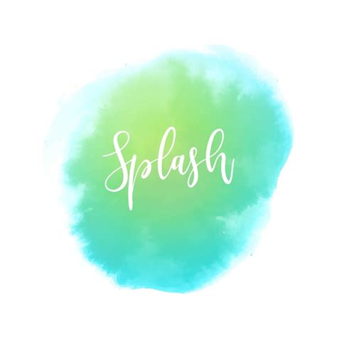 블루 수채화 스플래시 무료 벡터