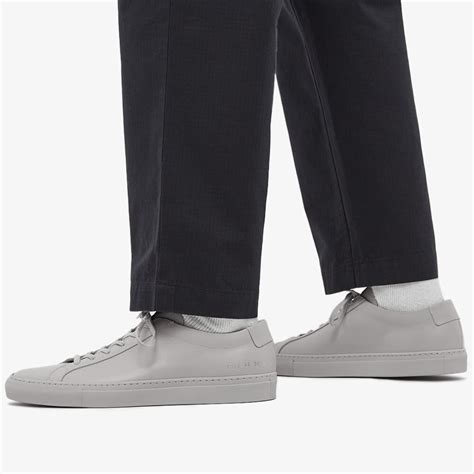 Common Projects Mens Original Achilles Low Sneakers In Ash Common Projects