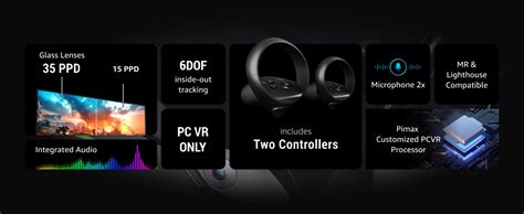 Pimax Crystal Light Vr Headset Partial Payment Version With Controllers 8k Qled