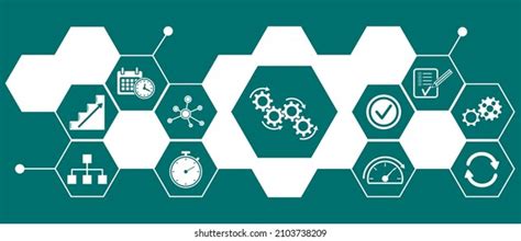 Concept Workflow Connected Icons Stock Illustration 2079622762 Shutterstock