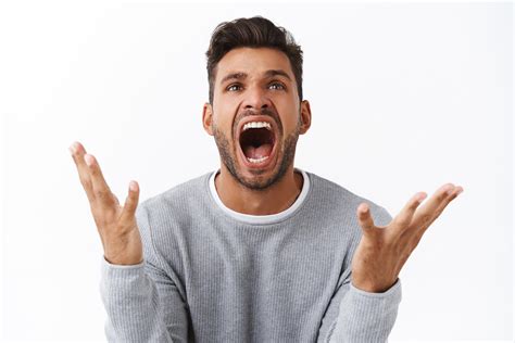 Free Photo Bothered And Pressured Intense Angry Guy Scream From Anger