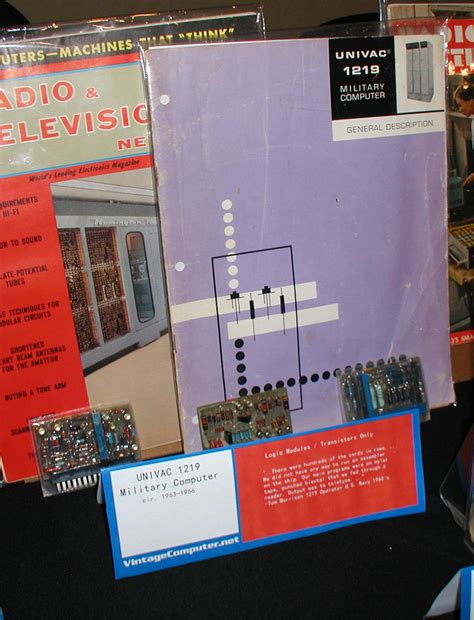 Sage Univac Modules And Analog