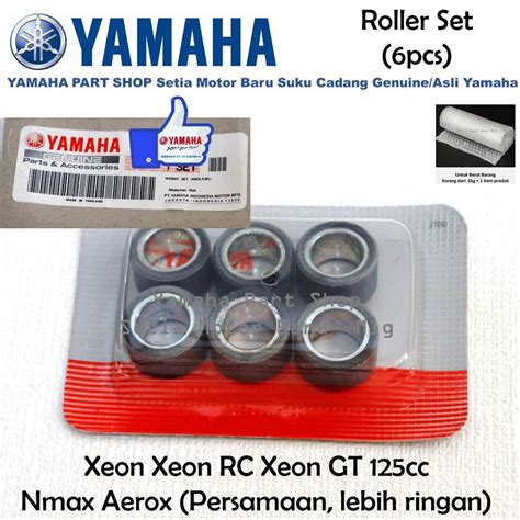 Jual Roller Roler Kit Weight Set Xeon Rc Gt 125 Nmax Aerox Original