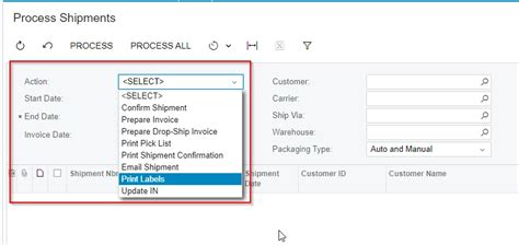 How To Add A Custom Report Or Form Under Process Shipment Action