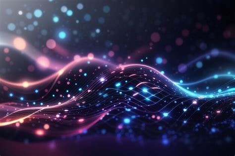 Premium Ai Image Technology Digital Wave Background Conceptbeautiful