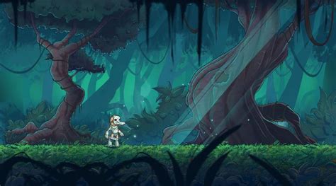 2d Platform Game Location Forest 2d Game Background Pixel Art Games