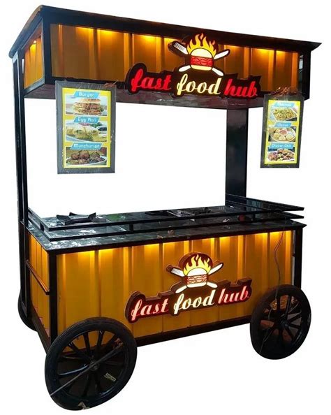 Yellow And Black Mild Steel Street Fast Food Stall At ₹ 55000 In New Delhi