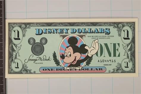 1987 Disney 1 Mickey Mouse Colorized Cu