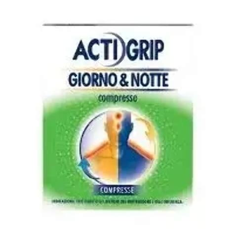 Actigrip Giornoandnotte 12 4 Compresse Farmacia Vincoli