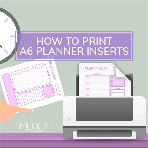 How To Print A Planner Inserts Planner Inserts Planner Daily Schedule Planner