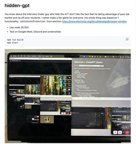 interview coder that made invisible ai window 🫠🫠🫠 i don t like the