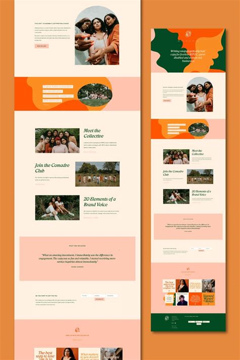 Website Wireframe Design Inspiration Branding Website Design For Oxford Comma Co Colorful