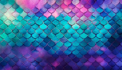 Premium Ai Image Pattern Mermaid Skin Texture Shining Remastered