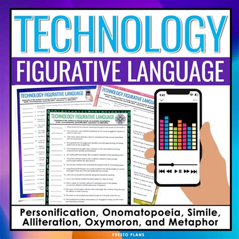 Figurative Language Assignments Literary Devices Activities On Technology