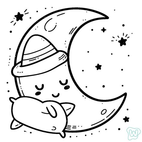 38 Luna Para Colorear Descargar E Imprimir Gratis En 2025 Lunas