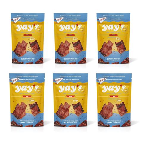 Yays Snacks Sweet And Spicy Beef Crisps Crispy Crunchy